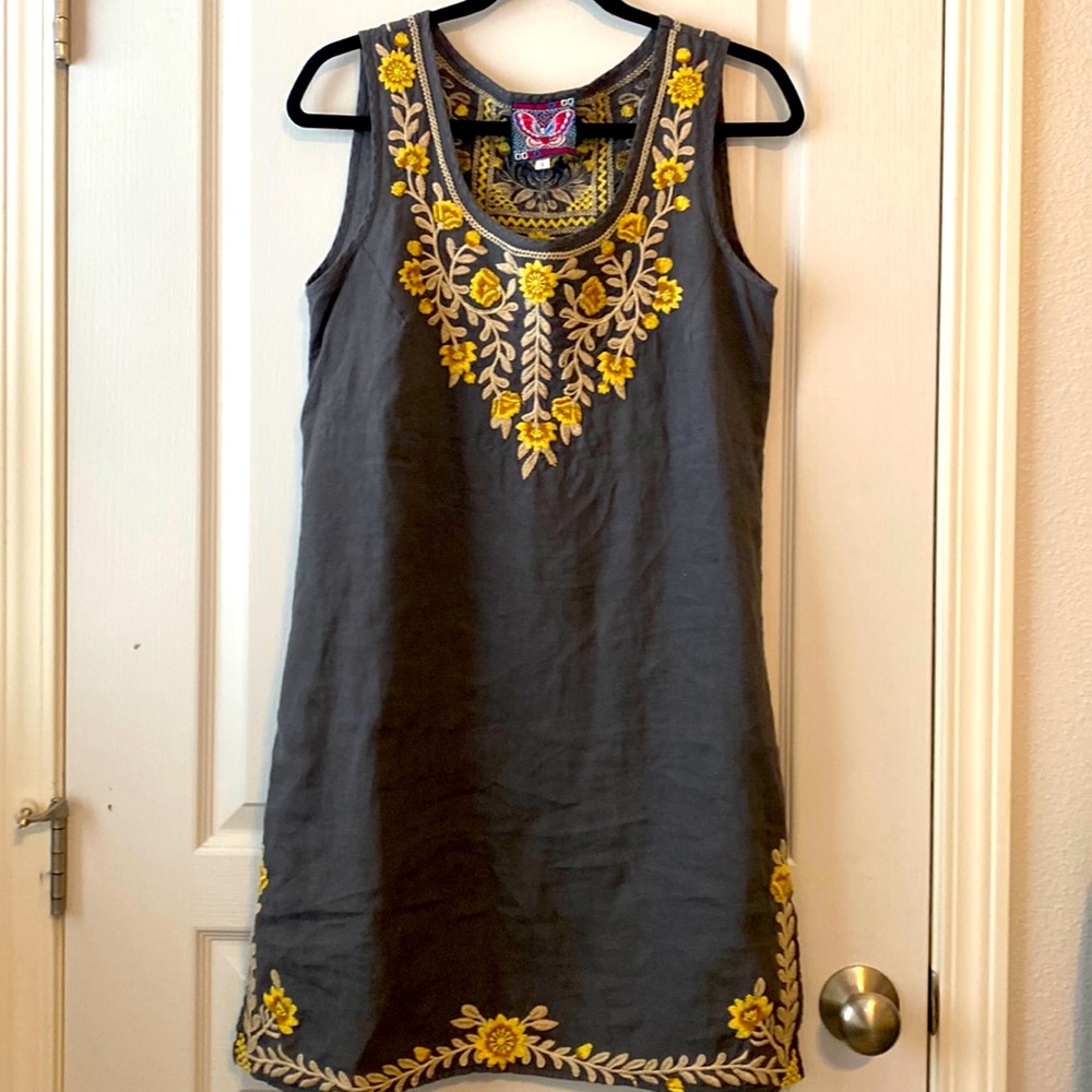 Johnny Was Linen Dress - Gem